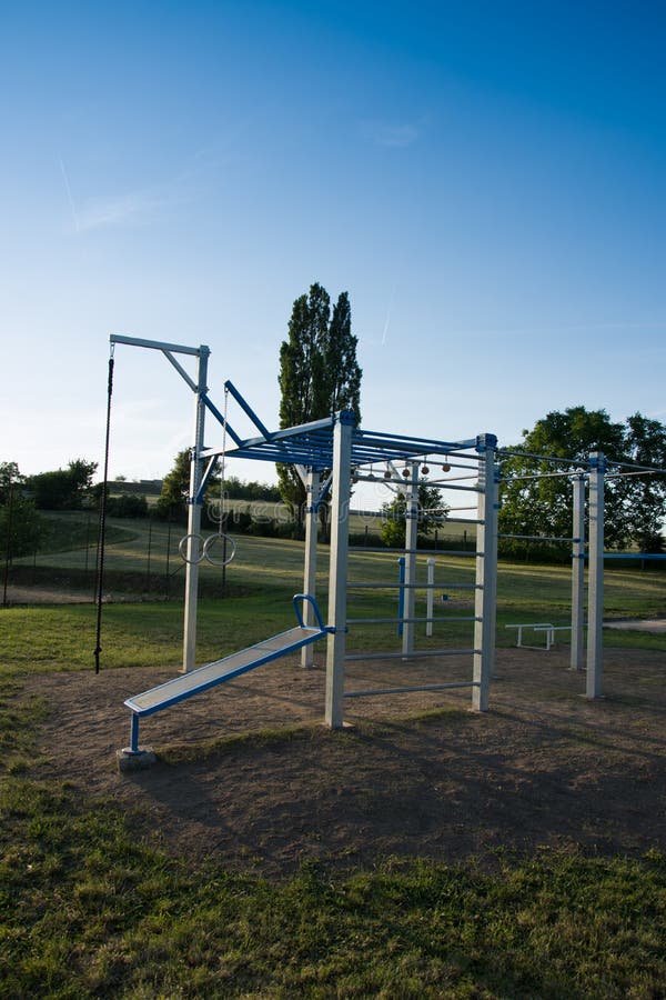 Workout Playground for Bodybuilding. Stock Image - Image of ripped ...