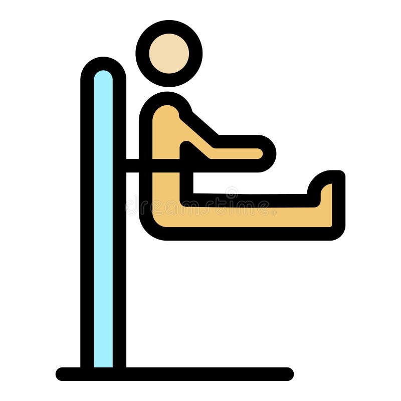 Workout Senior Icon Color Outline Vector Stock Vector - Illustration of ...