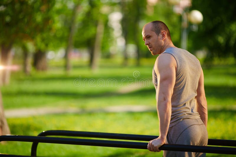 Workout on Sport Facilities Stock Photo - Image of caucasian, calm ...