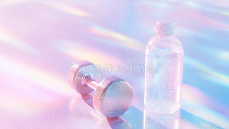 Workout Theme Featuring Dumbbell Water Bottle Stock Photos - Free ...