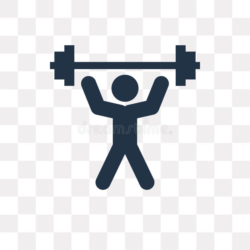Workout Vector Icon Isolated on Transparent Background, Workout Stock ...