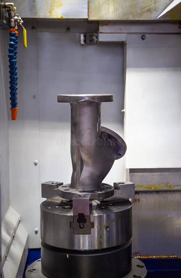 Workpiece stainer on CNC stock photo. Image of process - 133372840