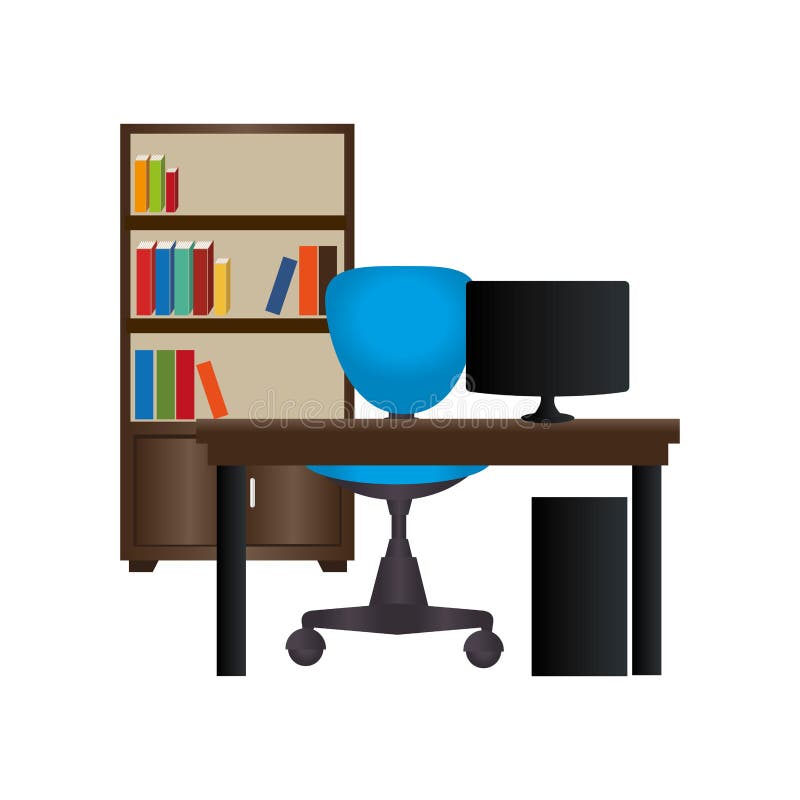 Workplace Accessories Flat Icons Stock Vector - Illustration of design ...