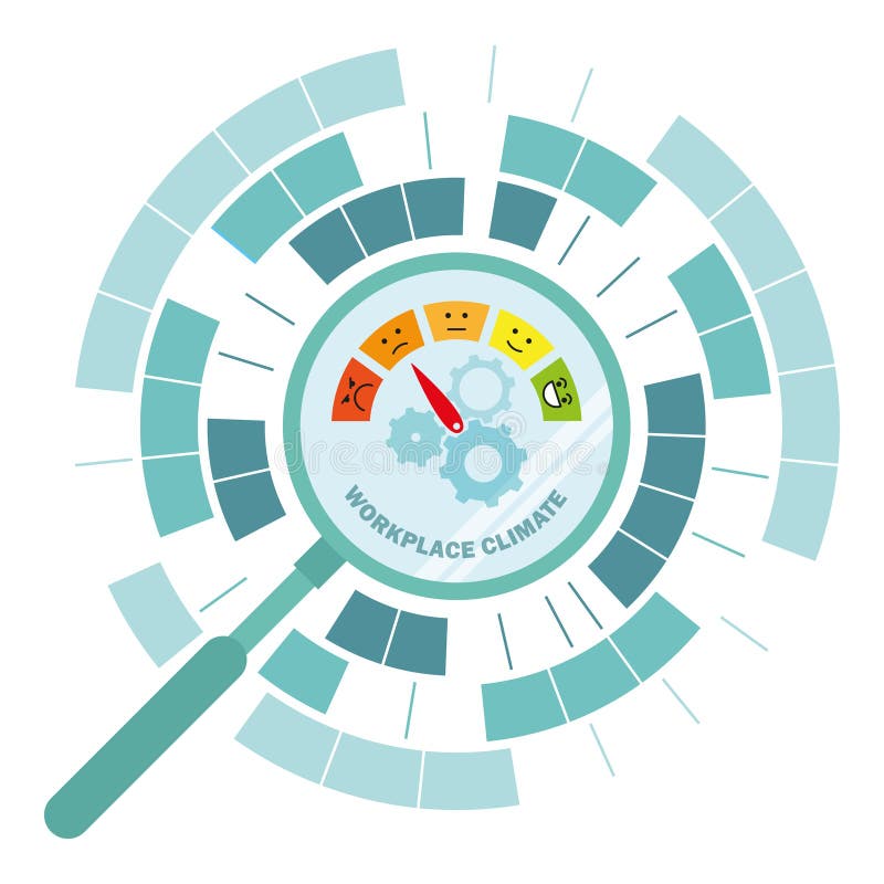Workplace Climate Survey Analysis with Gauge and Needle Indicator Stock ...