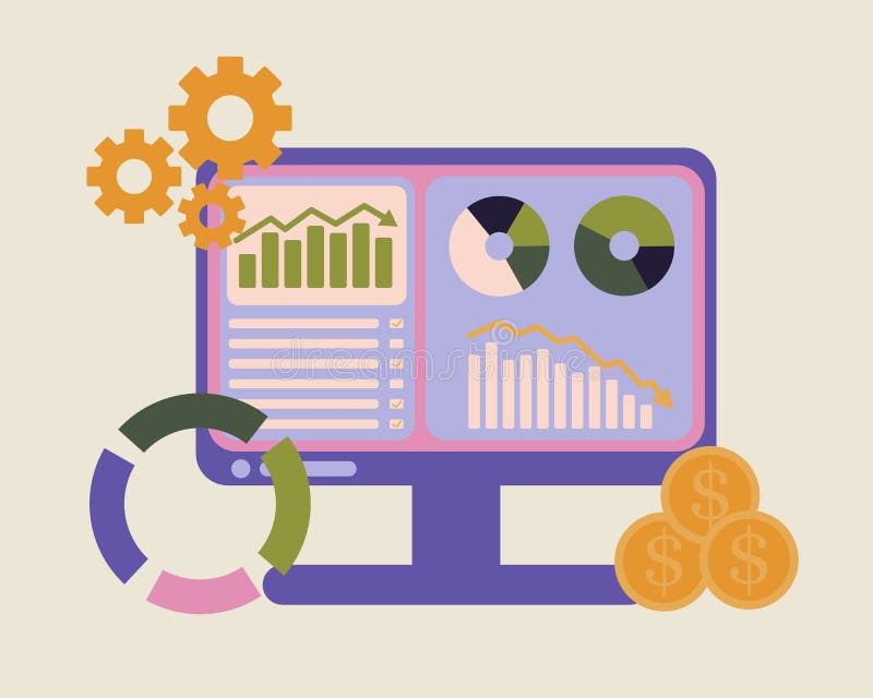 Workplace, Computer Monitor. the Topic is Digital Marketing, Smm ...