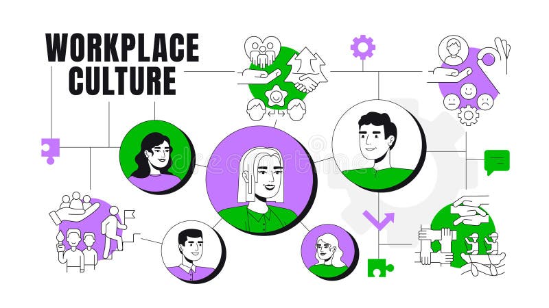 Workplace Culture Concept Illustration Stock Illustration ...