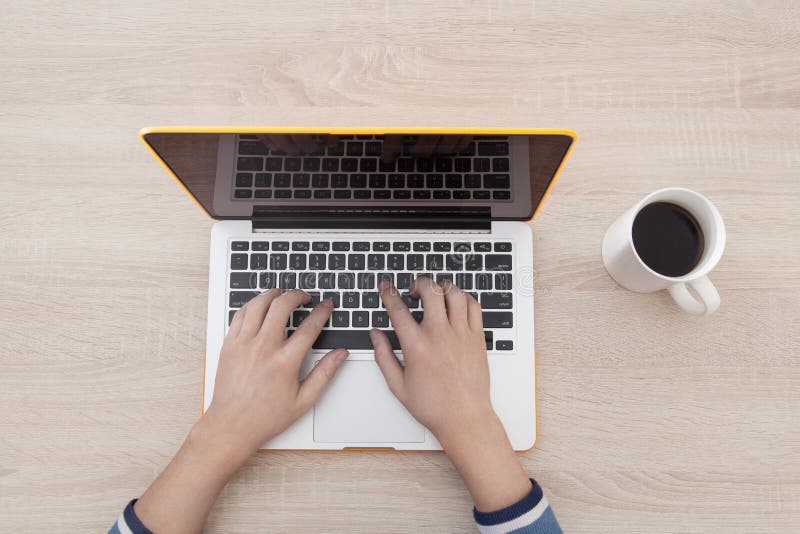 Workplace Developer of Mobile Applications Stock Photo - Image of hands ...