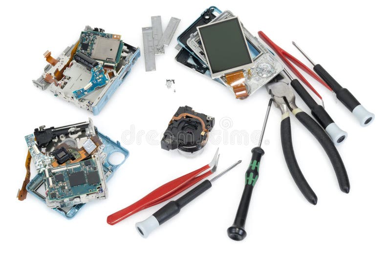 Workplace for Digital Camera Repairing Stock Photo - Image of ...