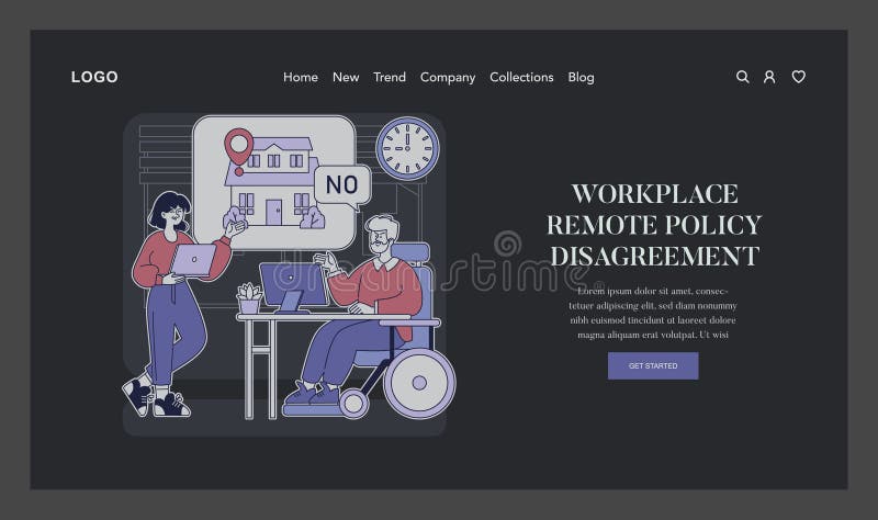 Workplace Disputes. Flat Vector Illustration Stock Vector ...