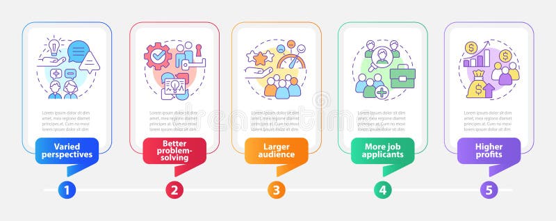 Workplace Diversity Advantages Rectangle Infographic Template Stock ... Workplace Diversity Advantages Rectangle Infographic Template Stock ...