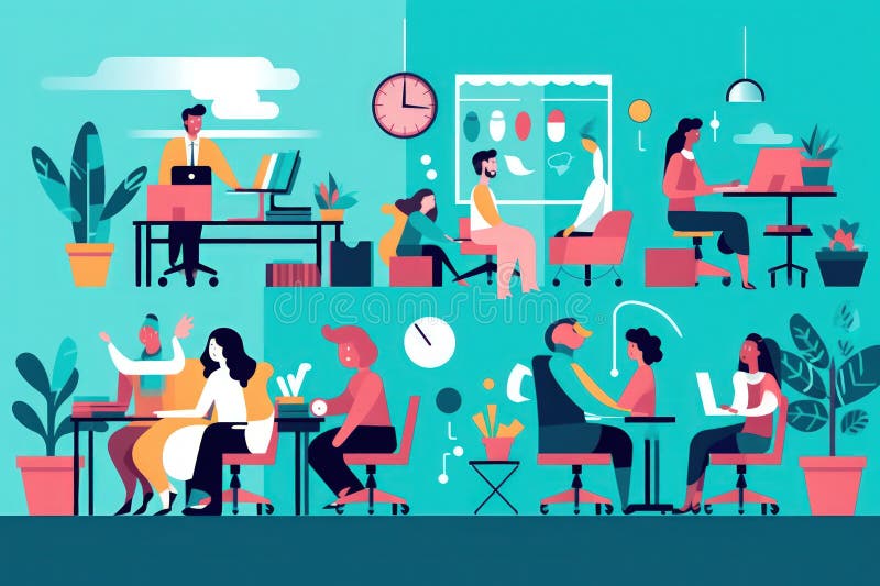 Inclusive Workspace Stock Illustrations – 395 Inclusive Workspace Stock ...