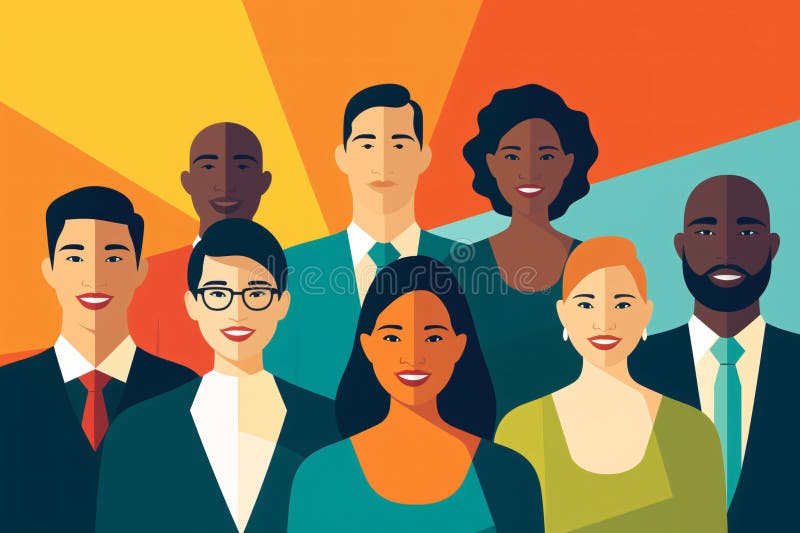 Workplace Diversity and Inclusion in Recruitment. Teamwork. Employees ...