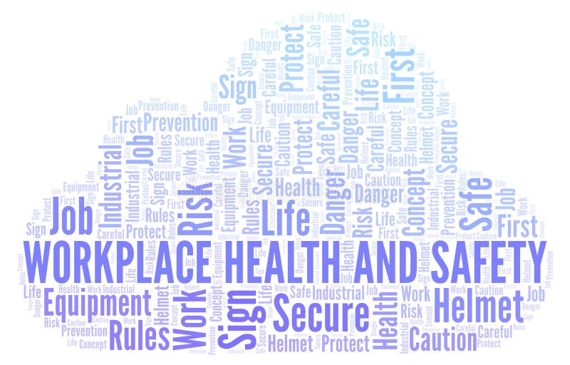 Workplace Safety Word Cloud. Stock Illustration - Illustration of ...