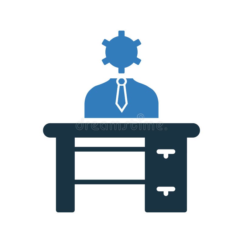 Workplace Icon, Office Employee, Secretary Stock Vector - Illustration ...