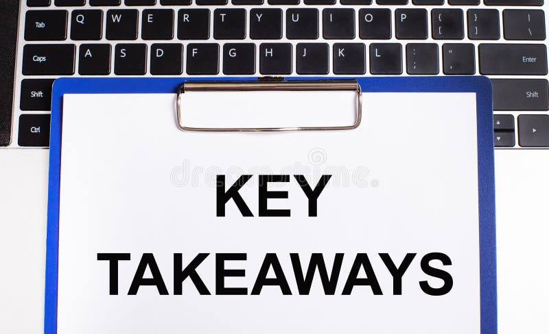 A Workplace with a Keyboard and a Tablet for Papers with KEY TAKEAWAYS ...