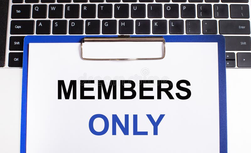 A Workplace with a Keyboard and a Tablet for Papers Wit Text MEMBERS ...