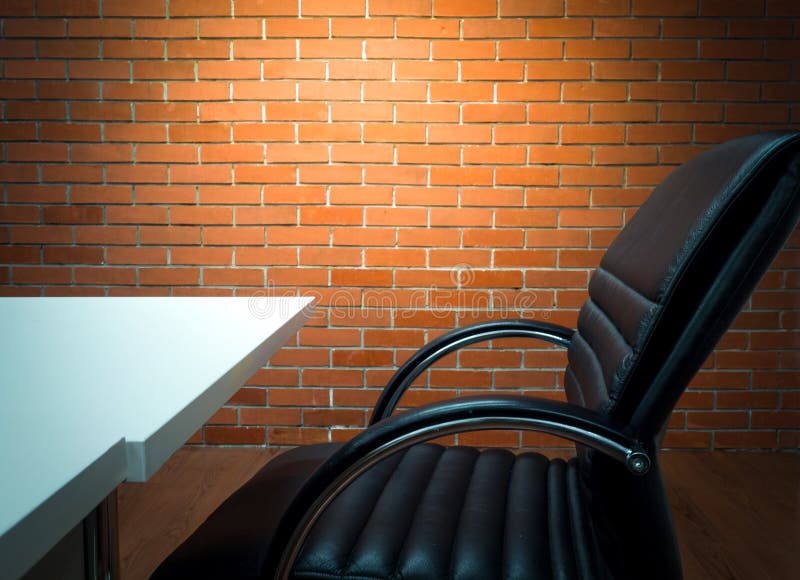 Workplace Office Background and Light Wall Stock Photo - Image of ...