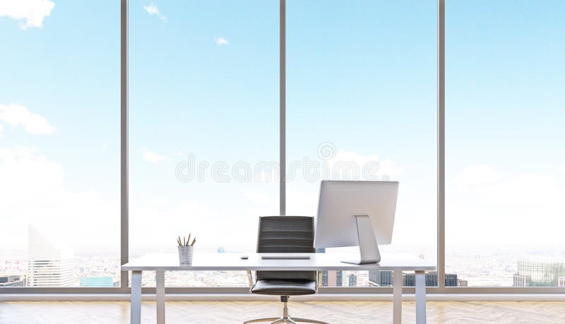 Workplace in office stock image. Image of empty, gallery - 68873243