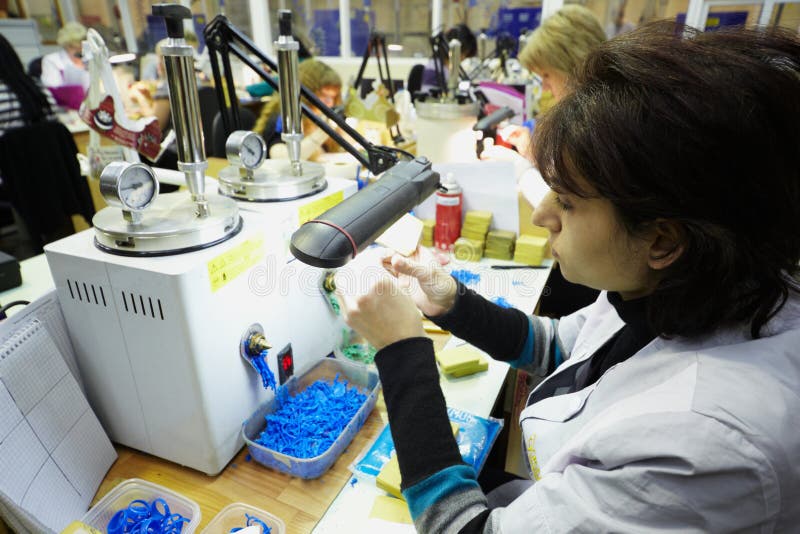 Diode Factory Workers editorial stock image. Image of botevgrad - 43626009