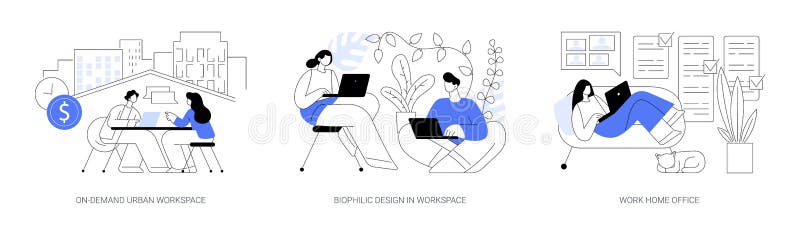 Workplace Organization Abstract Concept Vector Illustrations. Stock ...