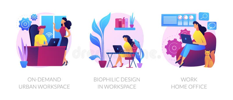 Workplace Organization Abstract Concept Vector Illustrations. Stock ...