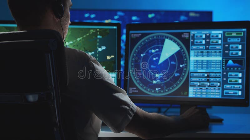 Workplace of the Professional Air Traffic Controller in the Control ...