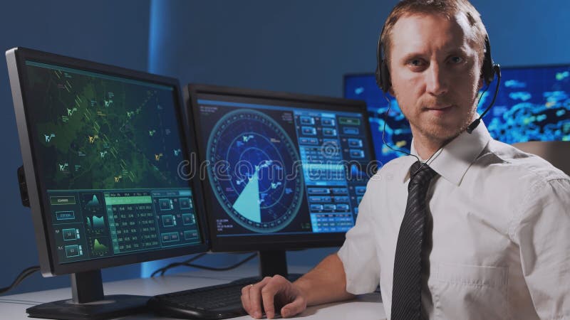 Workplace of the Professional Air Traffic Controller in the Control ...