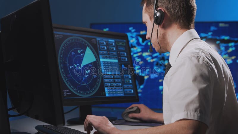 Workplace of the Professional Air Traffic Controller in the Control ...