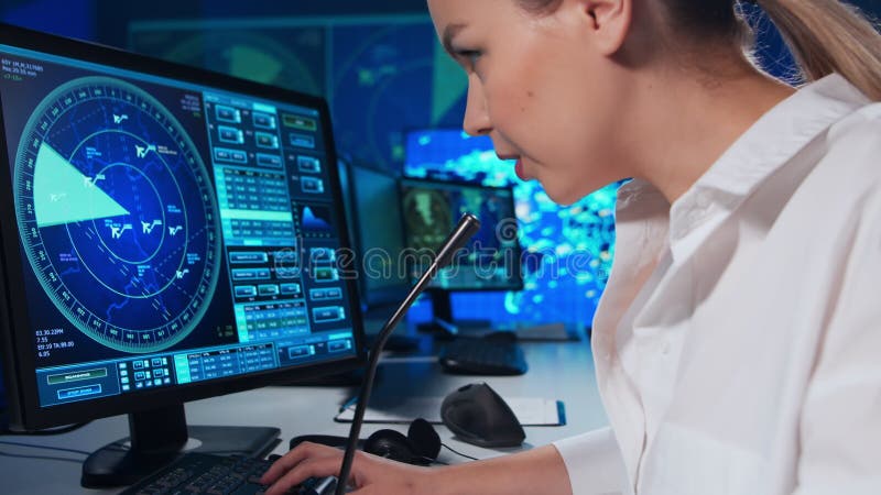 Workplace of the Professional Air Traffic Controller in the Control ...