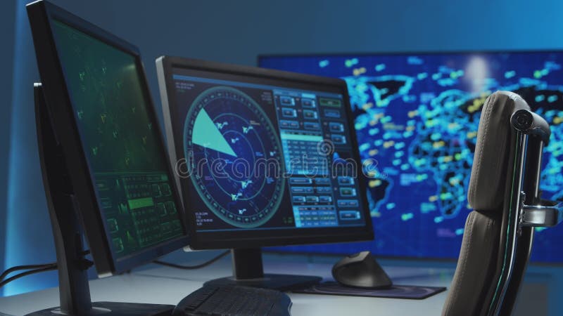 Workplace of the Professional Air Traffic Controller in the Control ...