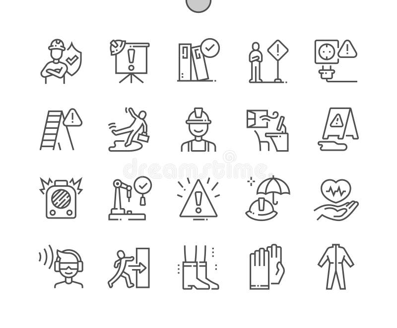 Workplace Safety. Check Equipment Stock Vector - Illustration of hand ...