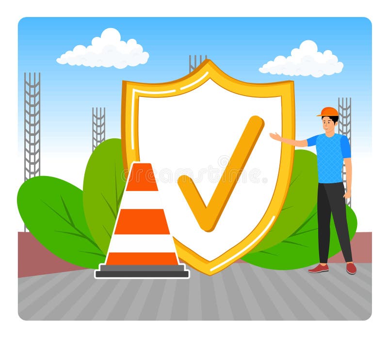 Workplace Safety Concept. Protective Gear and Hazard Awareness in Focus ...