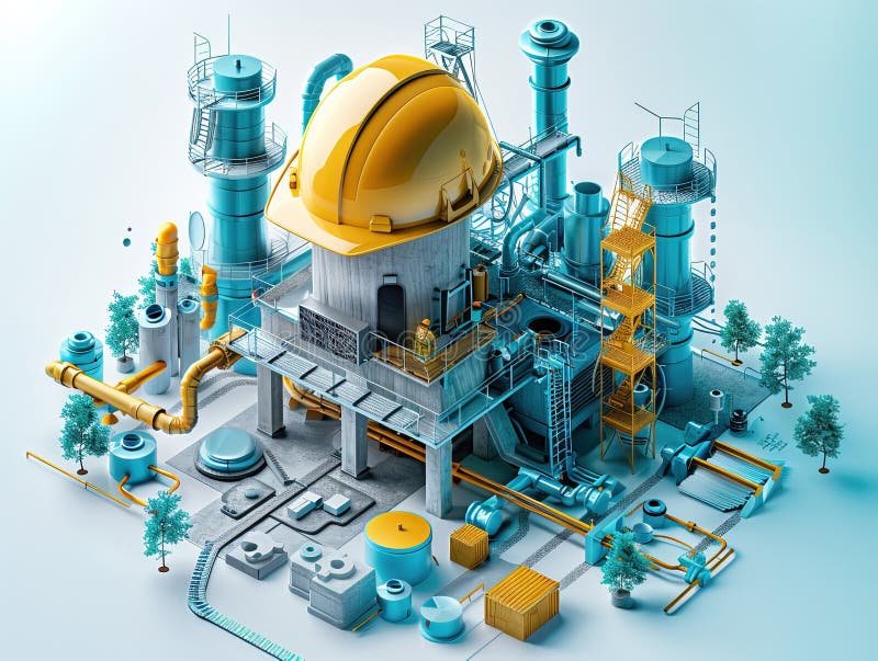 Workplace Safety Conception Engineering Objects on Workplace with ...