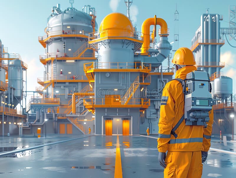 Workplace Safety Conception Engineering Objects on Workplace with ...