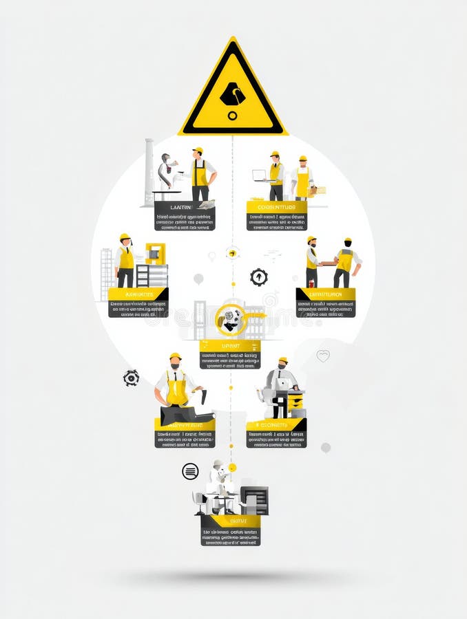 Workplace Safety Rules Infographic Outlining Six Essential Steps for ...