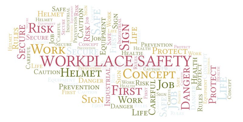 Workplace Safety Word Cloud. Stock Illustration - Illustration of risk ...