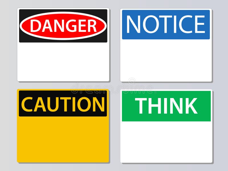 Safety Signs Workplace Stock Illustrations – 631 Safety Signs Workplace ...