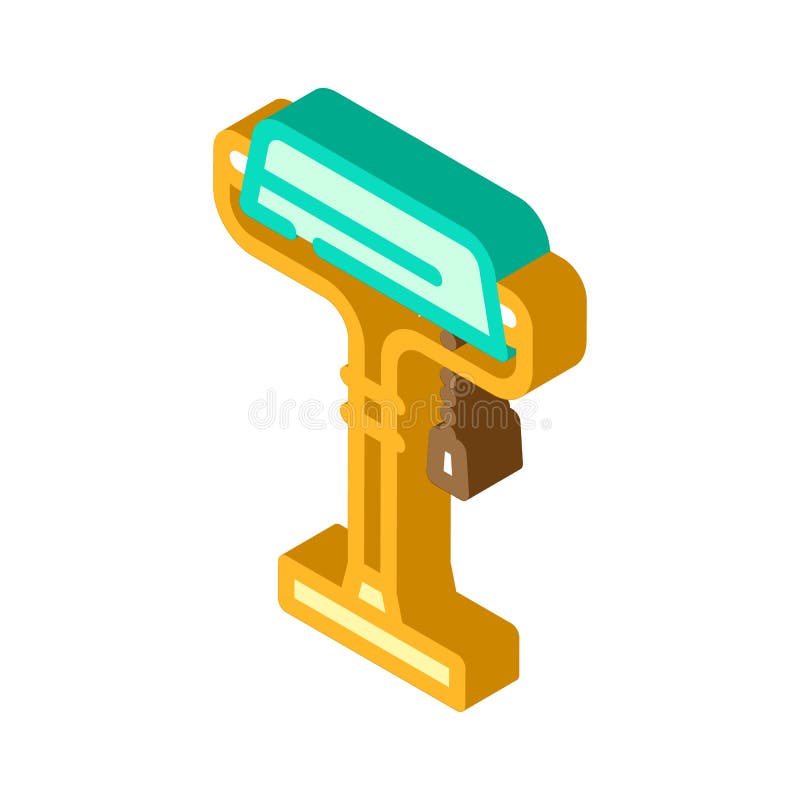 Workplace Table Lamp Isometric Icon Vector Illustration Stock Vector ...