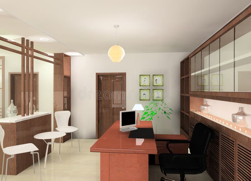 Workroom design stock illustration. Illustration of backdrop - 10595216