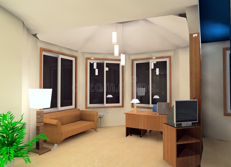 Workroom design stock illustration. Illustration of residence - 12083308