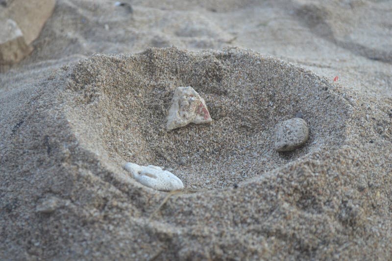 Works of Art Using Sand and Stone Stock Image - Image of light ...