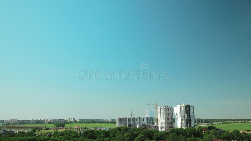 Works in Construction Site Area. Development Multistorey Residential ...