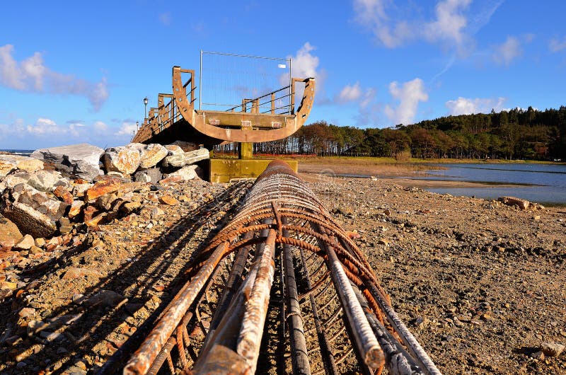 Works with Iron and Concrete Stock Image - Image of monier ...