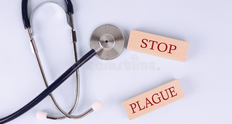 WORKS in PROGRESS Text on the Wooden Block, Blue Background Stock Image ...