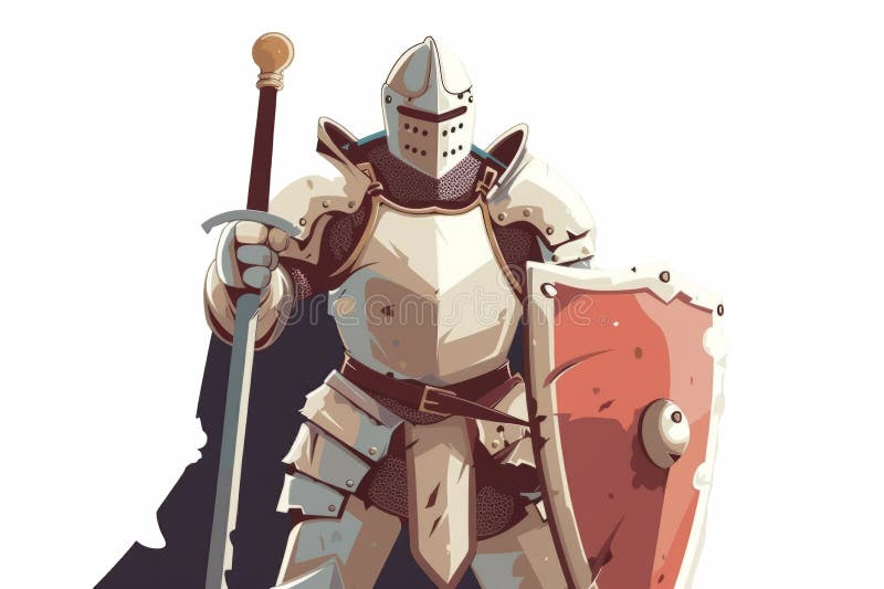 Medieval Knight: a Knight in Shining Armor, Complete with a Lance and ...
