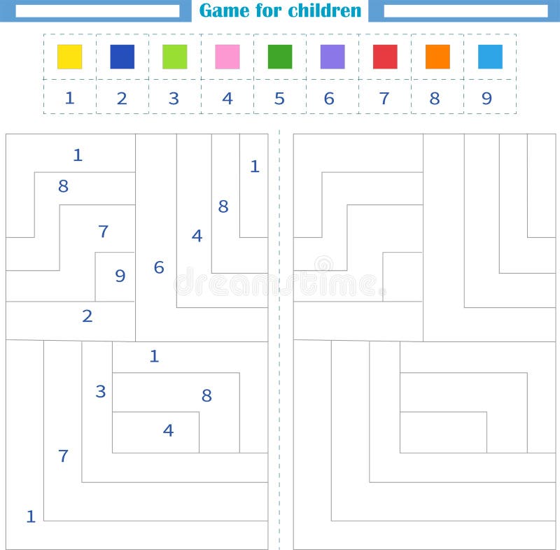 Worksheet for Children. Task for the Development of Attention, Memory ...