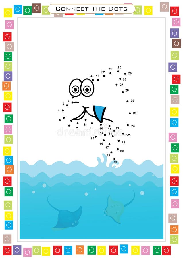 Worksheet for Children - Kids Activity - Connect the Dots Puzzle Stock ...