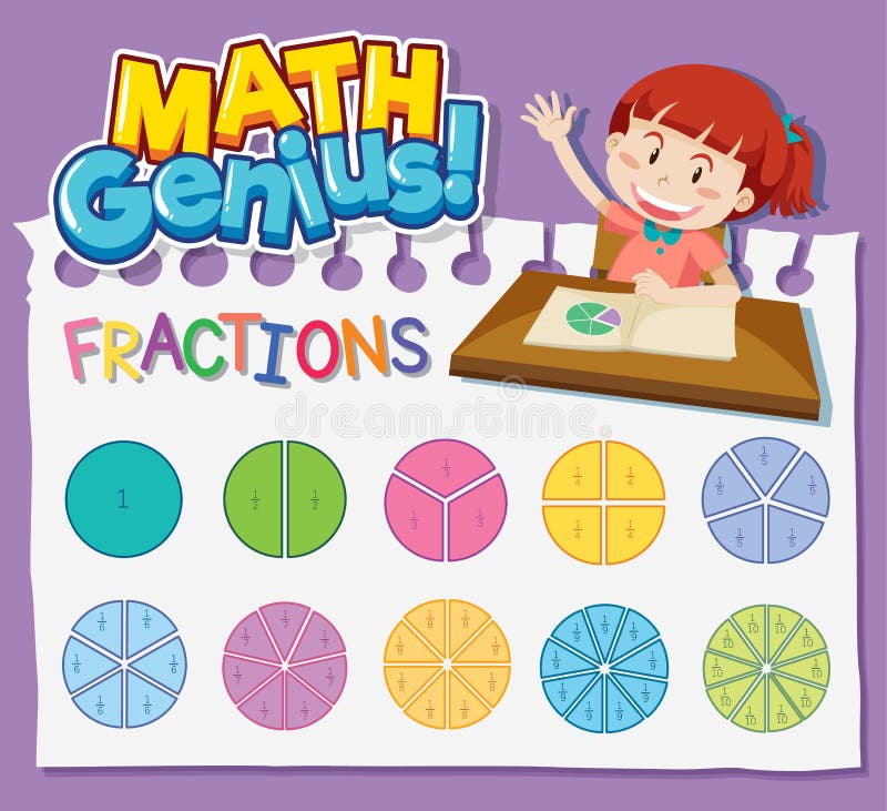 Math girl stock vector. Illustration of classroom, caricature - 9806837