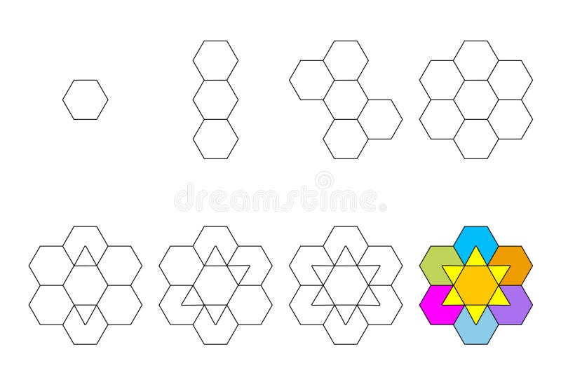 Worksheet Easy Guide To Drawing Pattern. Simple Step by Step Drawing ...