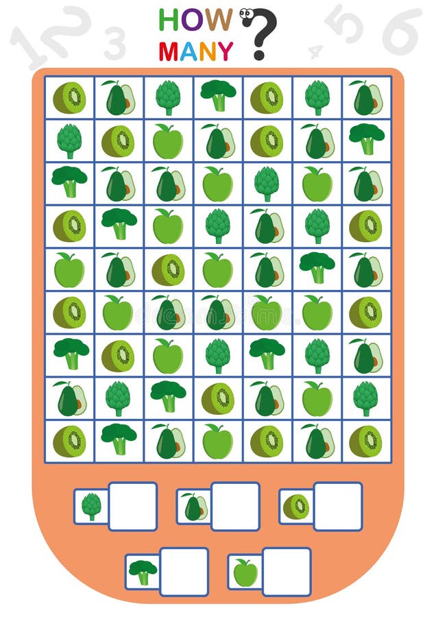 Worksheet for Kids, Count the Number of Letters, Learn the Numbers, How ...